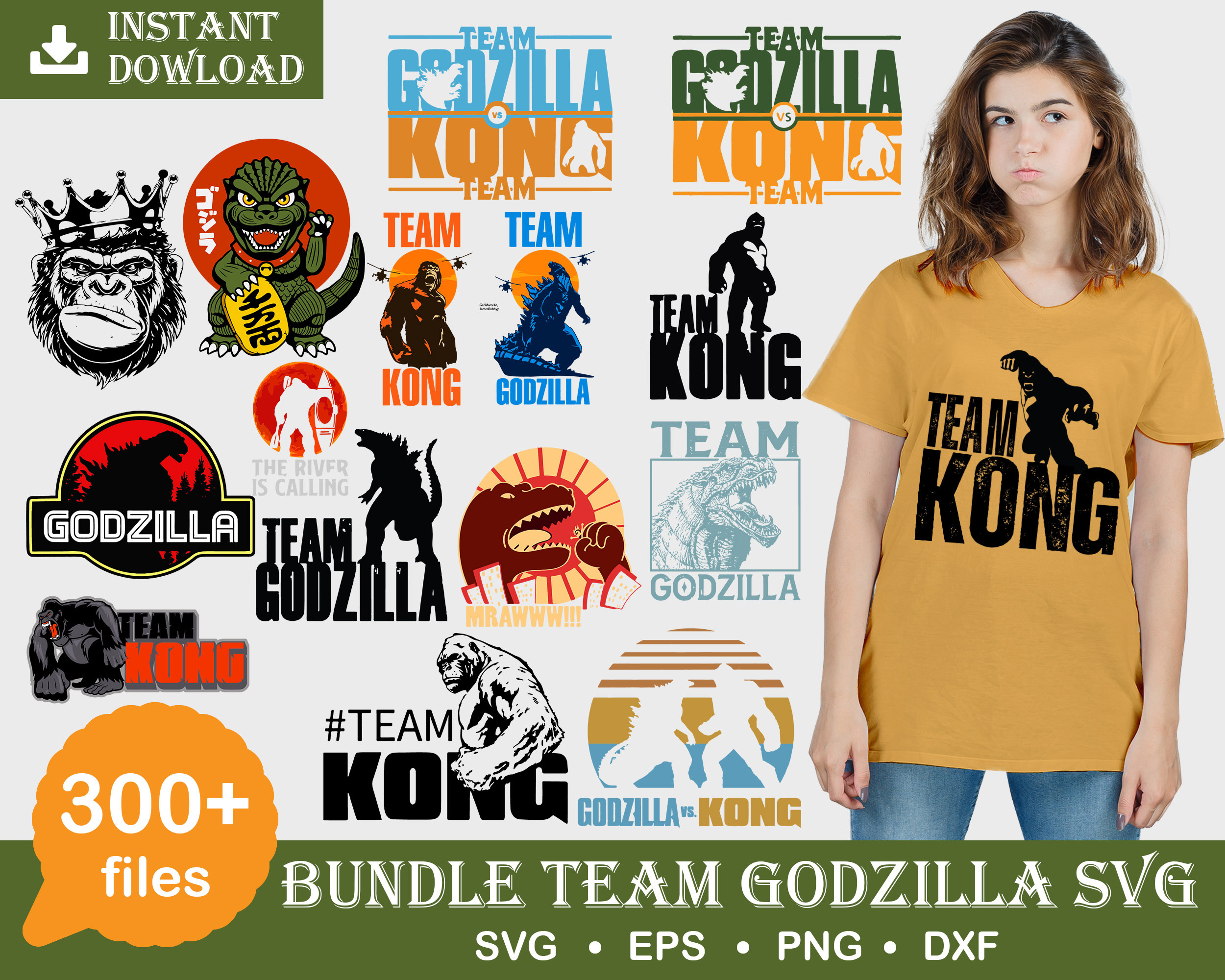 Team Godzilla Bundle Svg, Godzilla Svg, Team Godzilla Svg, T | Inspire ...