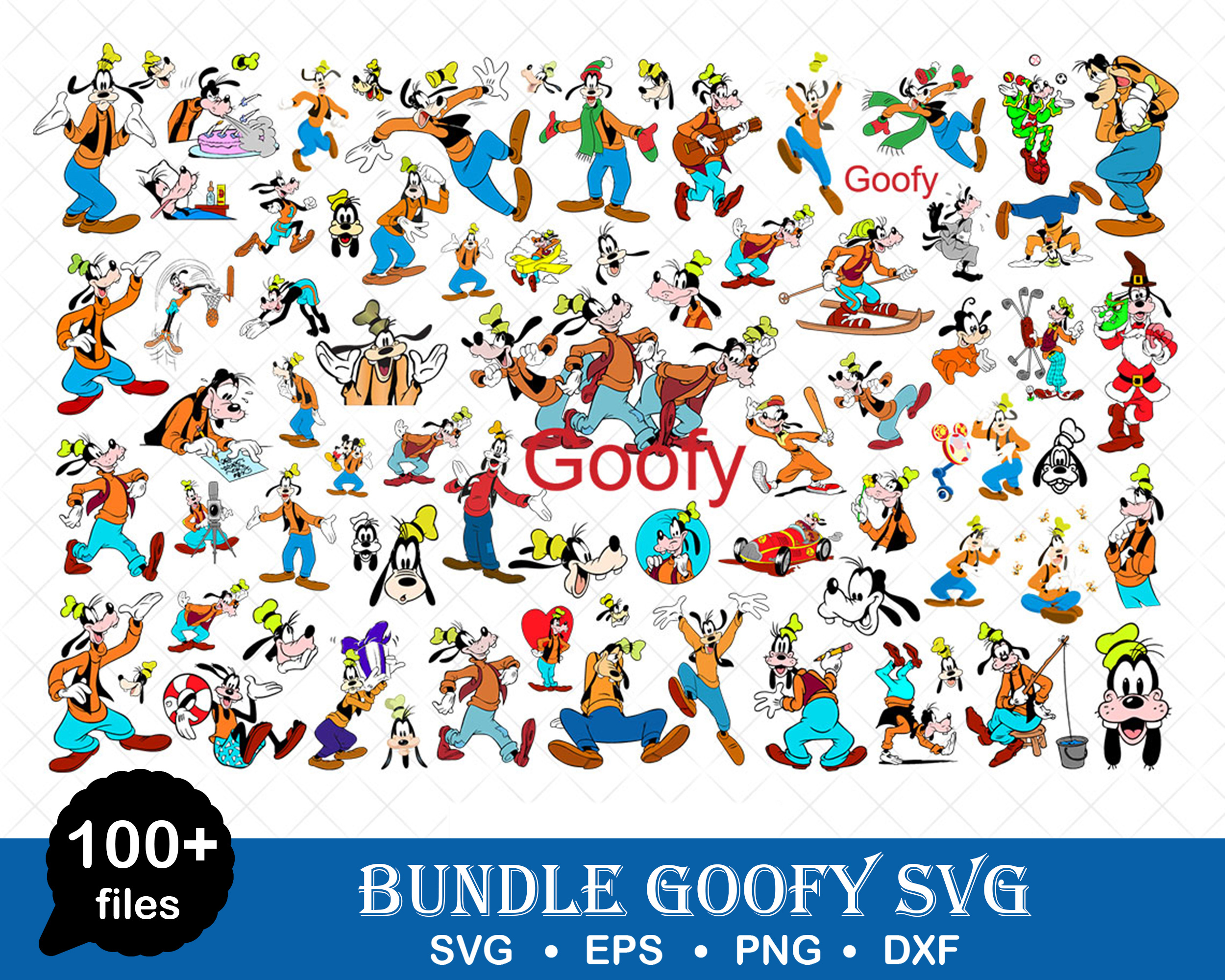 Goofy Bundle Svg, Goofy Svg, Goofy Clipart, Disney Character | Inspire ...