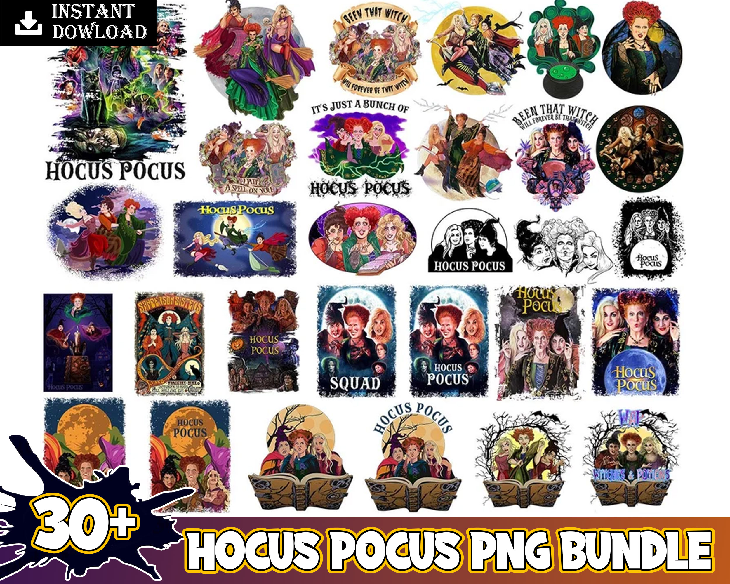 Hocus Pocus Bundle Png, Sanderson Sister Png, Hocus Pocus Pn | Inspire ...