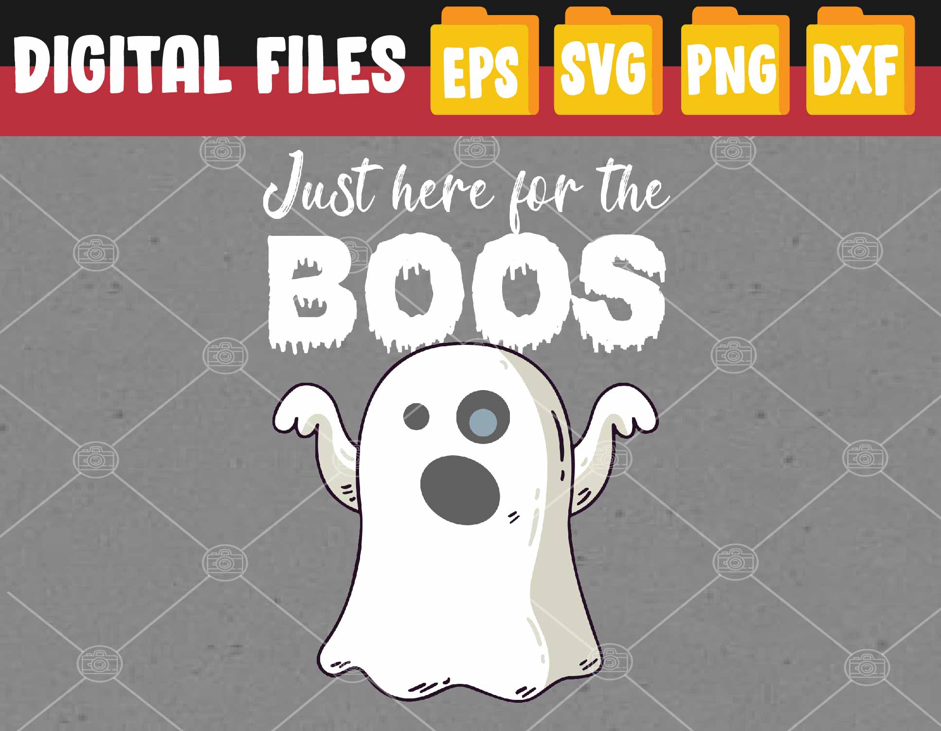 Just Here For The Boos, Scary Boo Ghost Costume Halloween Sv | Inspire ...