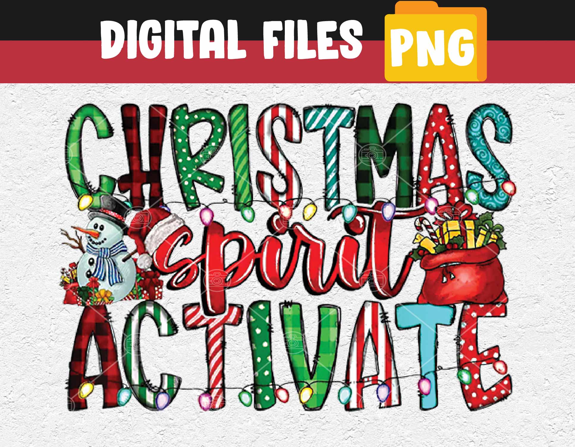 Christmas Spirit Activate Funny Christmas Xmas Svg, Eps, Png | Inspire ...