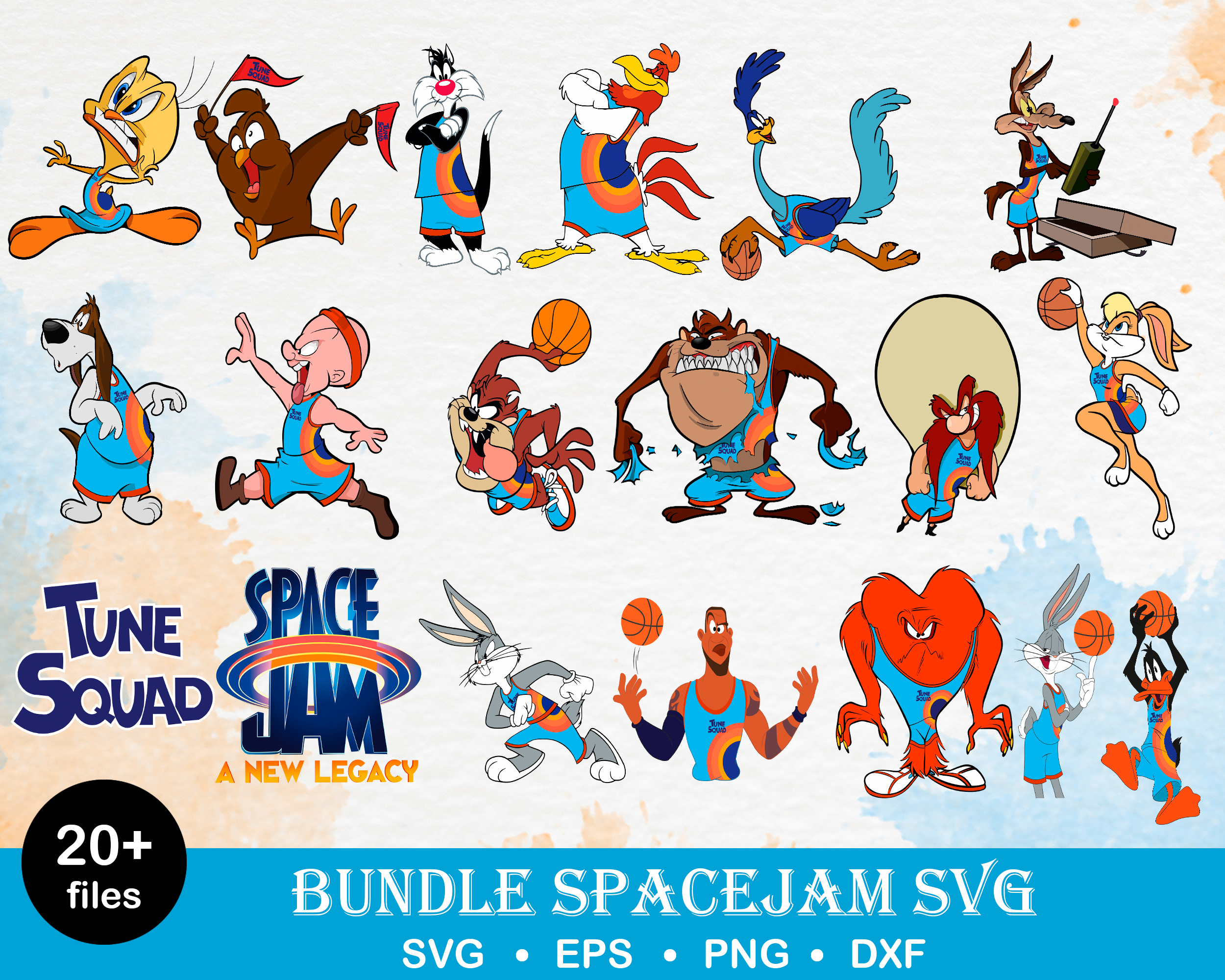Space Jam Bundle Svg, Space Jam Svg, Tunesquad Svg, Space Ja - Inspire ...