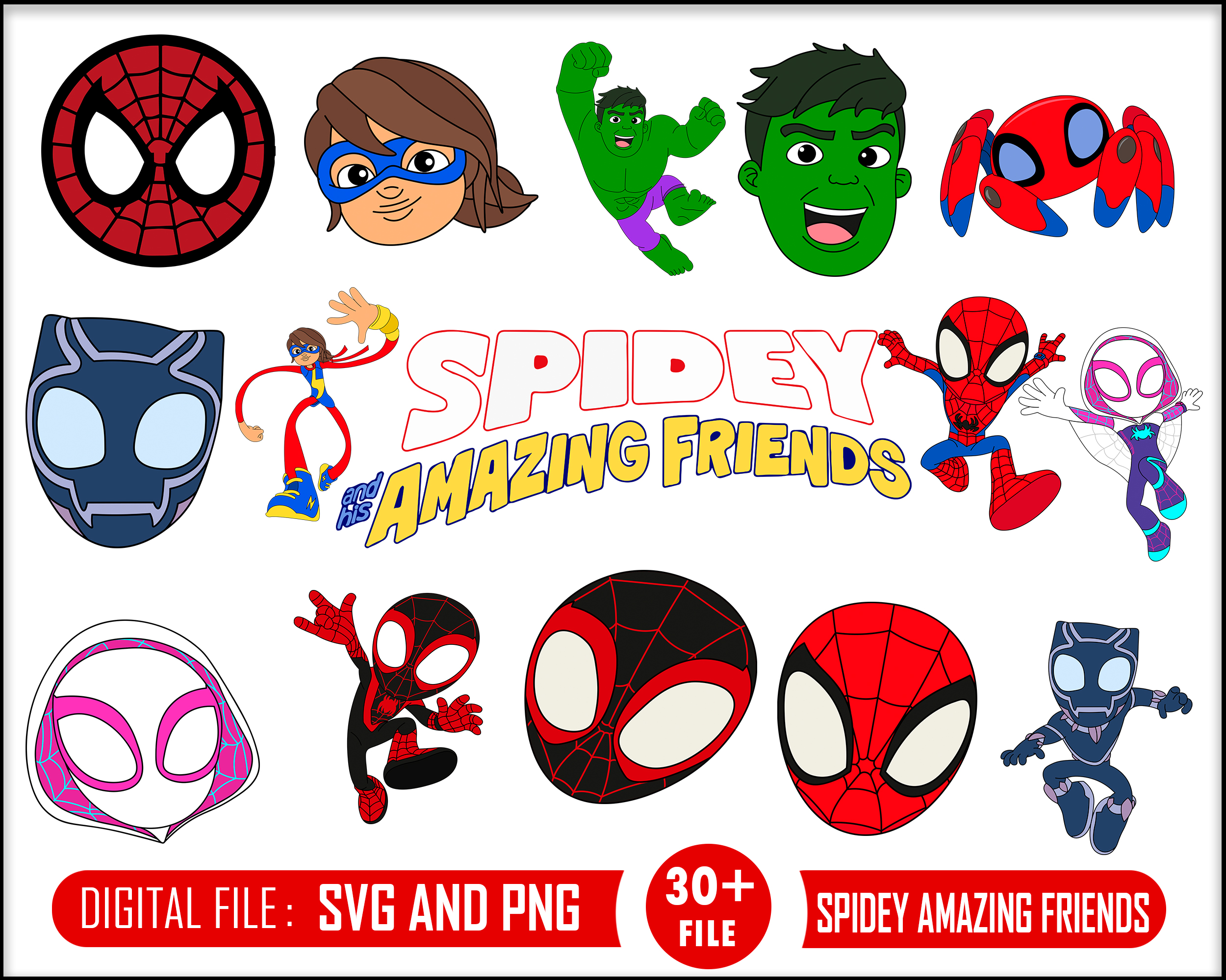 Spidey And His Amazing Friends Svg, Spidey Svg, Marvel Super | Inspire ...