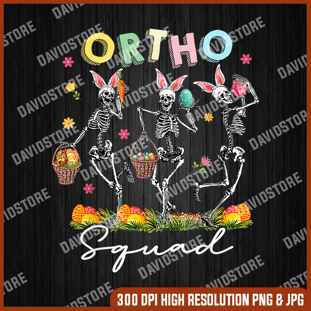 Ortho Squad Easter Day Bunny Skeletons Dancing Orthopedic, E | Inspire ...