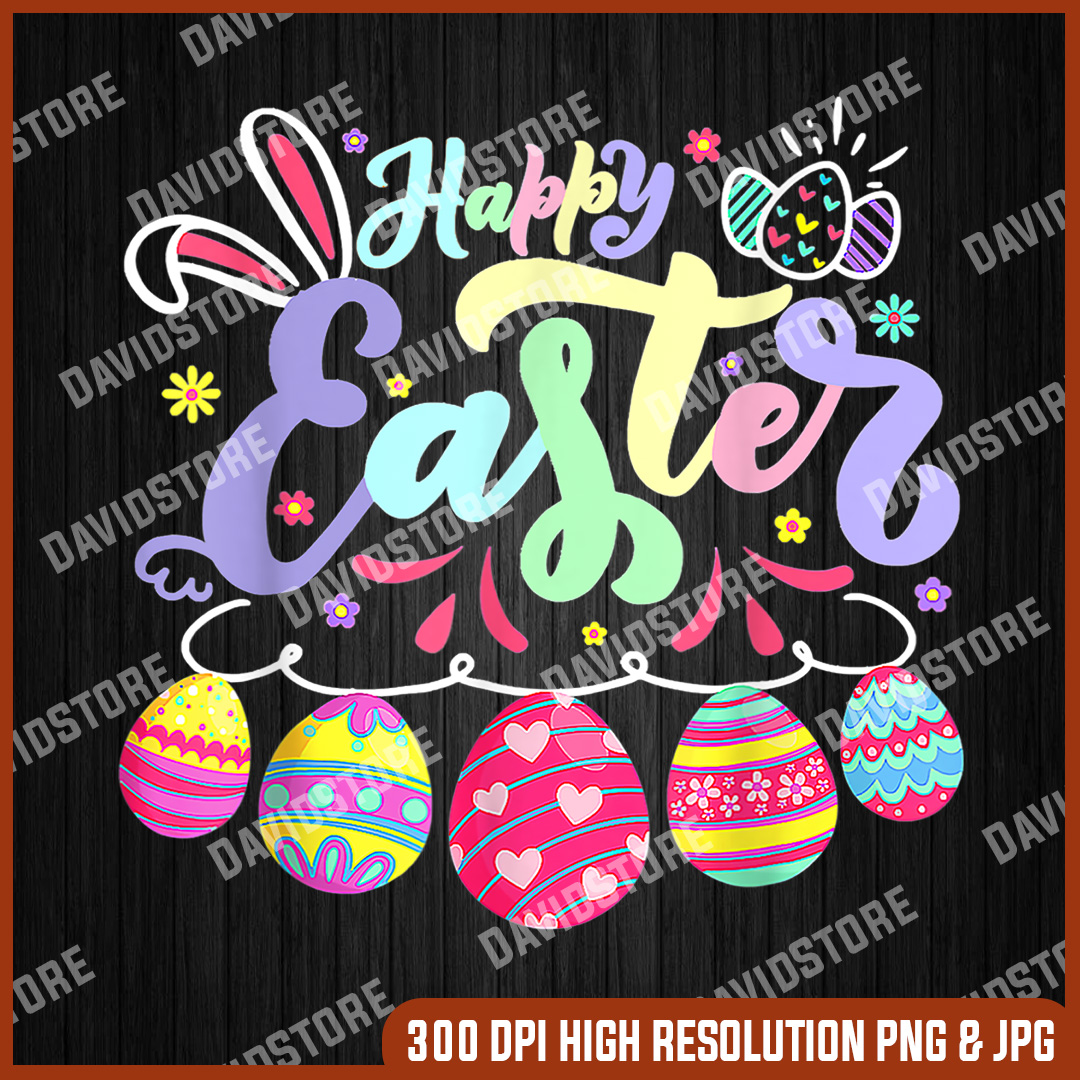 Happy Easter Bunny Spring Easter Egg Hunt Easter Women Girl, | Inspire ...