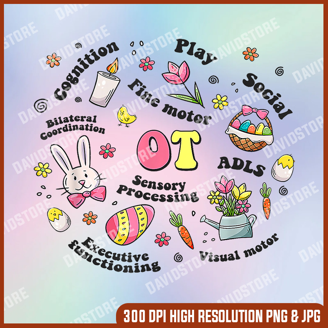 Funny Occupational Therapist Easter Eggs Bunny Easter Day, E | Inspire ...