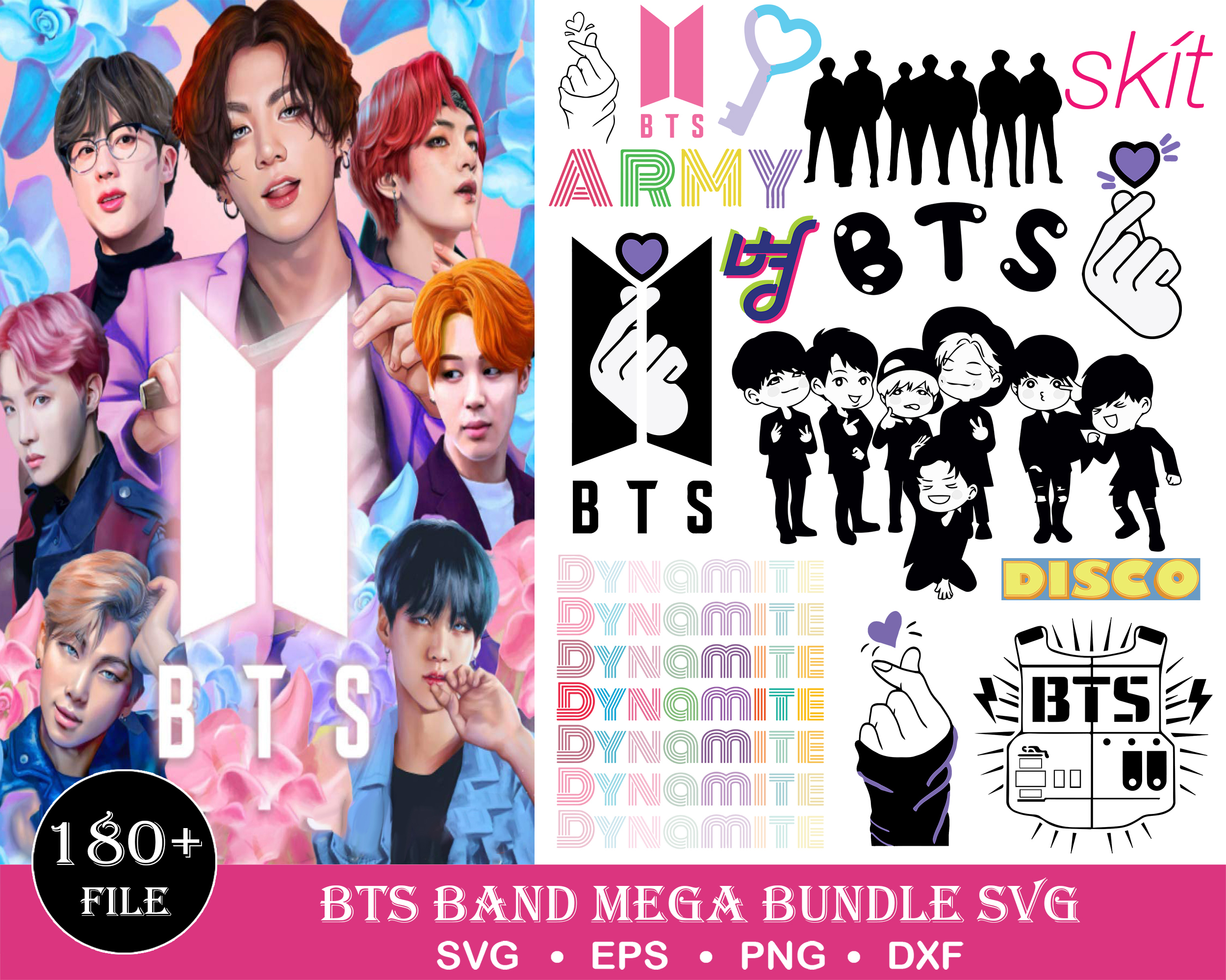 Bts Bundle Svg, Bts Army Svg, Bangtan Boys Svg, Kpop Svg, BT | Inspire ...