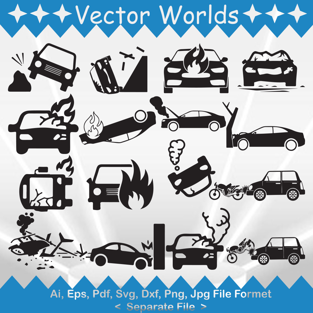 Accident svg, Accidents svg, Cars svg, Car, Fire, SVG, ai, p | Inspire ...