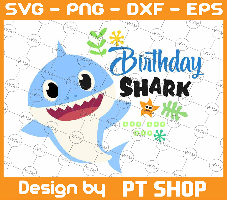 Birthday Shark Boy SVG, Cricut Cut files, Shark Family doo d | Inspire ...