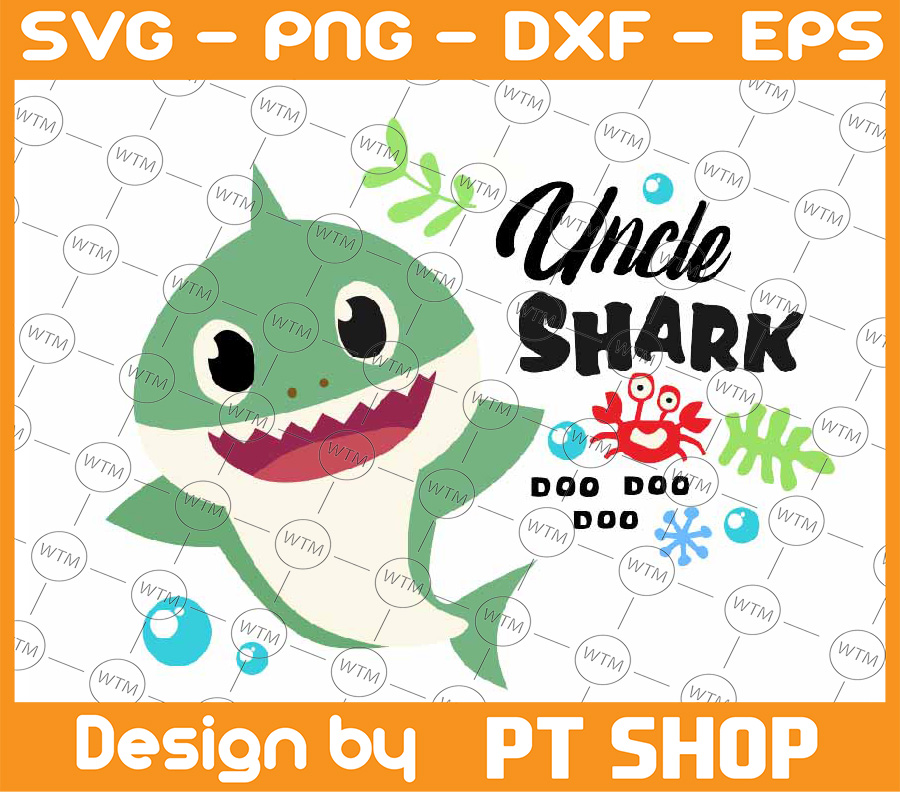 Uncle Shark SVG, Cricut Cut files, Shark Family doo doo doo | Inspire ...