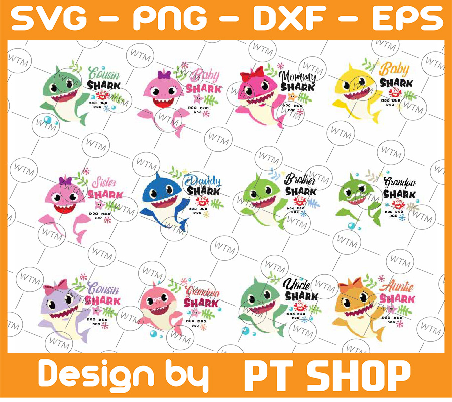 Shark Family doo doo doo Bundle SVG, Baby Shark Svg, Cricut - Inspire ...