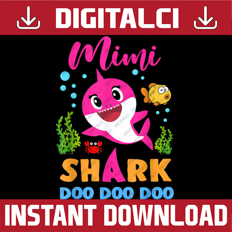 Mimi Shark Mimi Shark Lover Family Mother's Day Happy Mother - Inspire ...