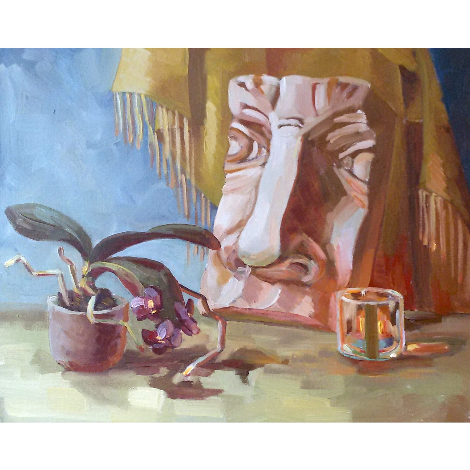 Human Face Painting Original Plaster Nose Still Life Realist | Inspire ...