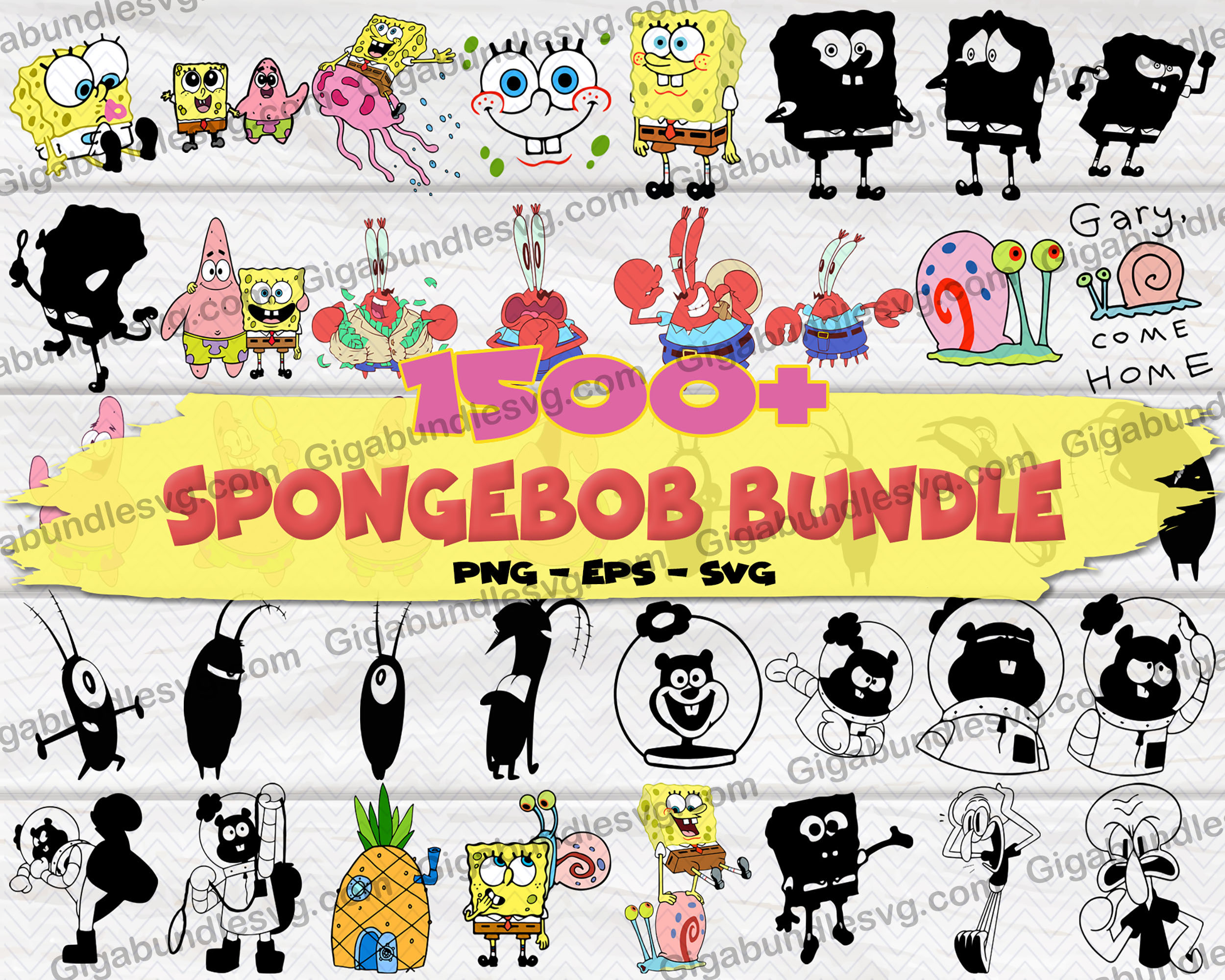 SPONGEBOB SVG BUNDLE | Inspire Uplift
