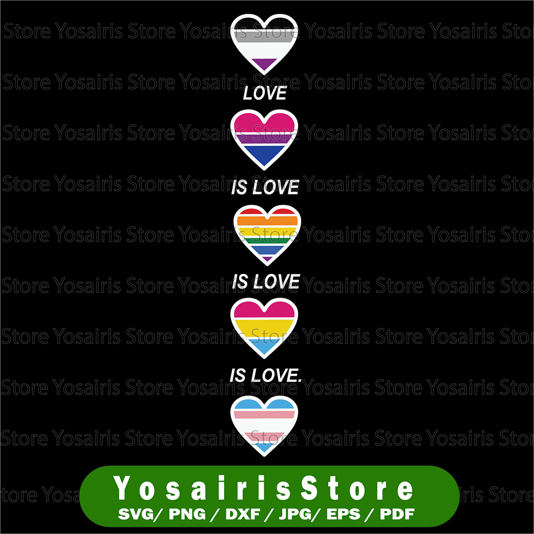 Lgbtq SVG, Love is Love Bundle svg, Gay Pride, Equality, svg | Inspire ...