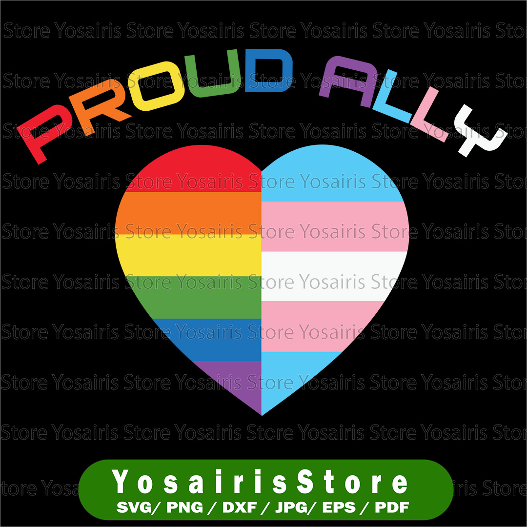 Proud ally Svg, Pride, Lgbtq svg, Rainbow Pride , Pround all | Inspire ...