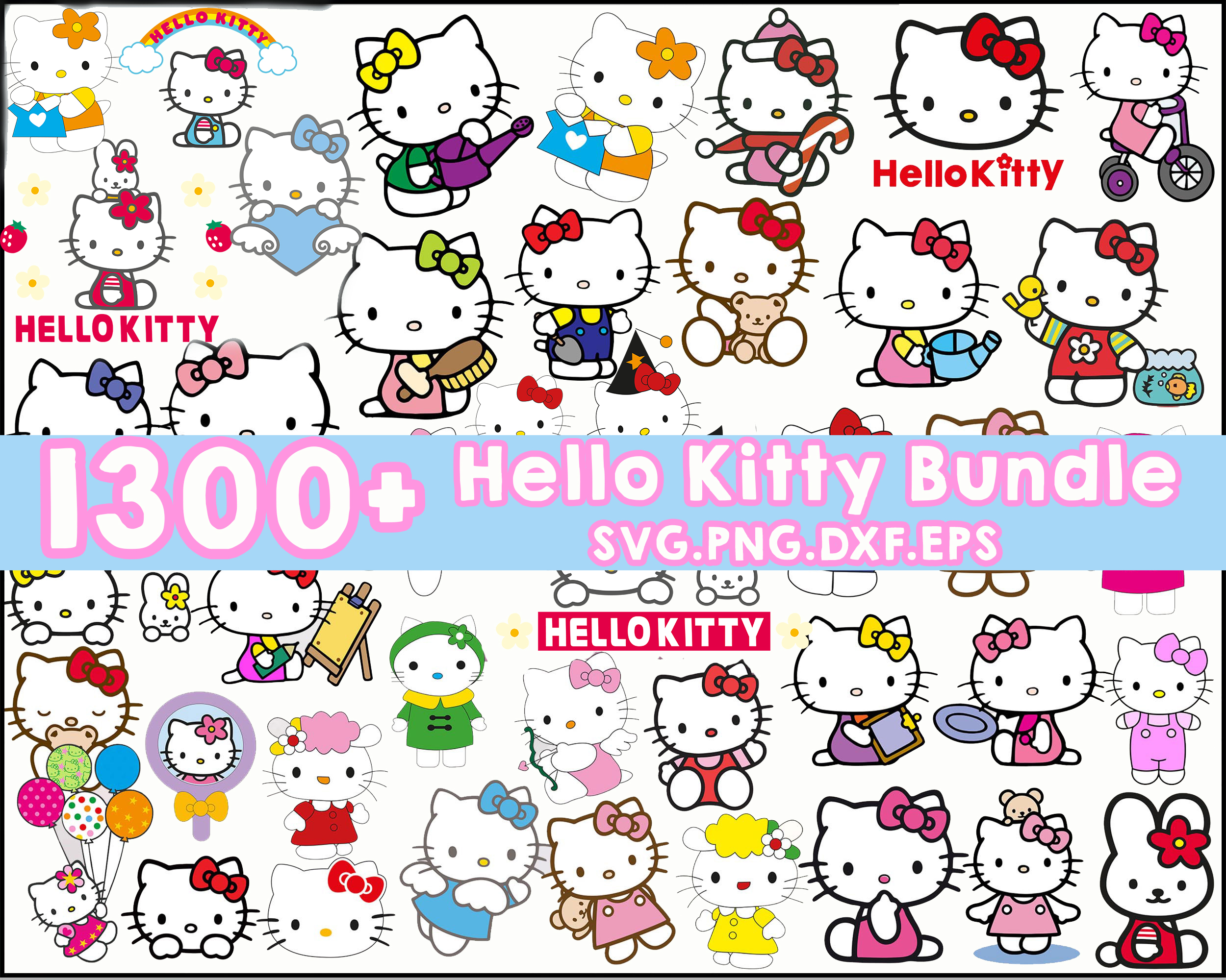 Mega Hello-Kitty Bundle svg | Inspire Uplift