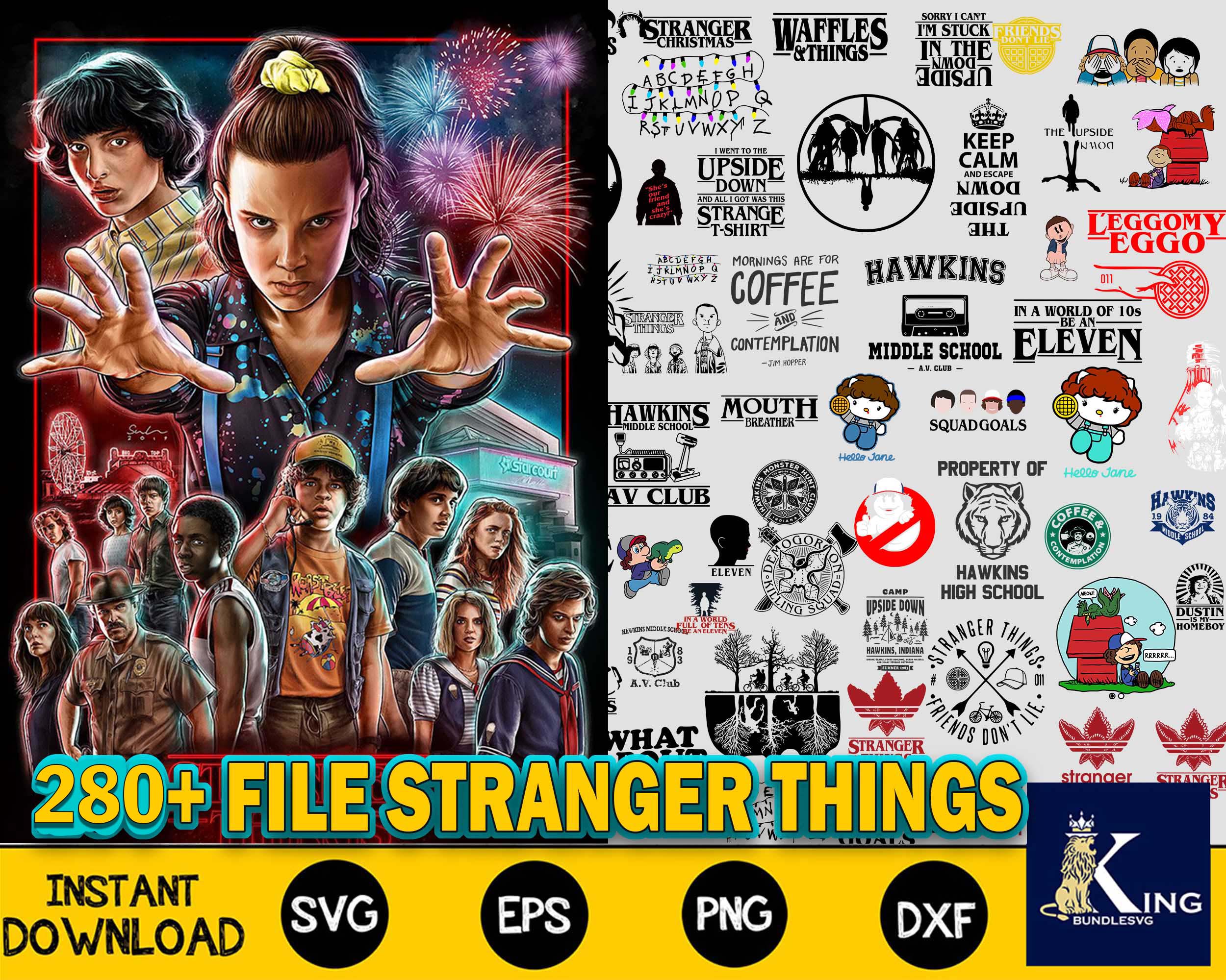 280 file Stranger Things svg, Bundle Stranger Things svg eps | Inspire ...