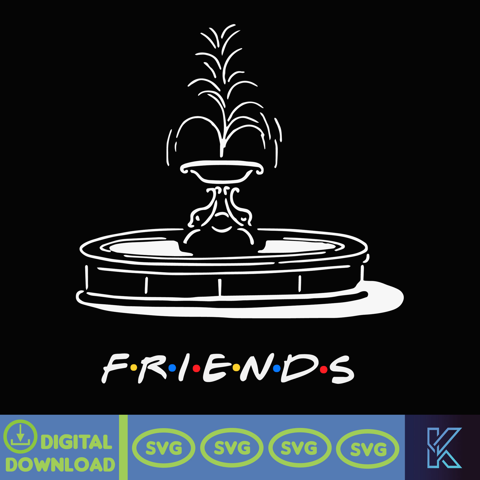 FRIENDS, Svg, Friends Tv Show Png, Friends Clipart, Friends | Inspire ...