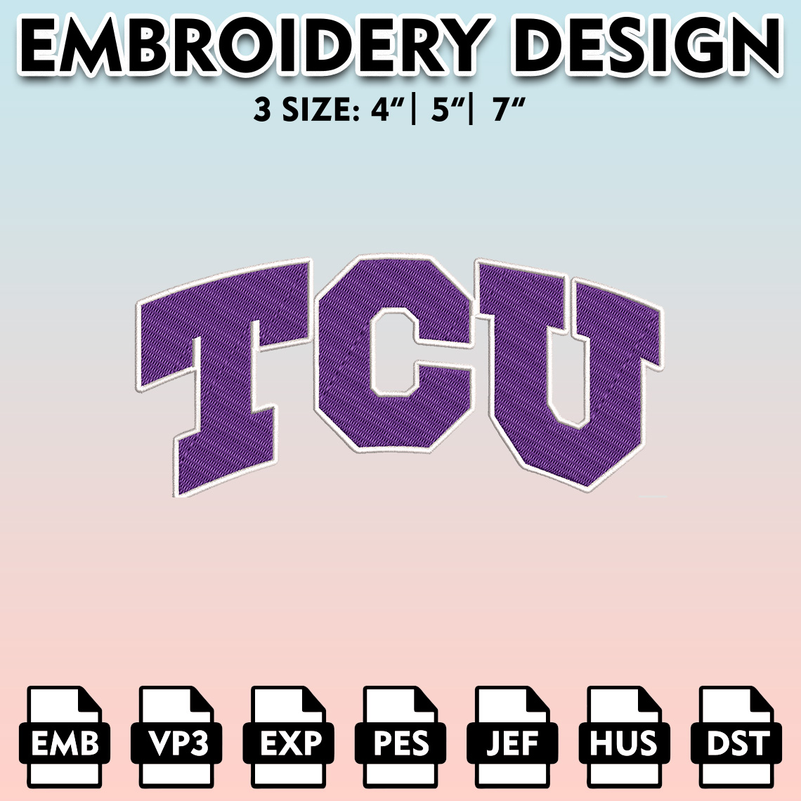 NCAA Logo Embroidery Designs, NCAA Frogs, TCU Horned Frogs E | Inspire ...