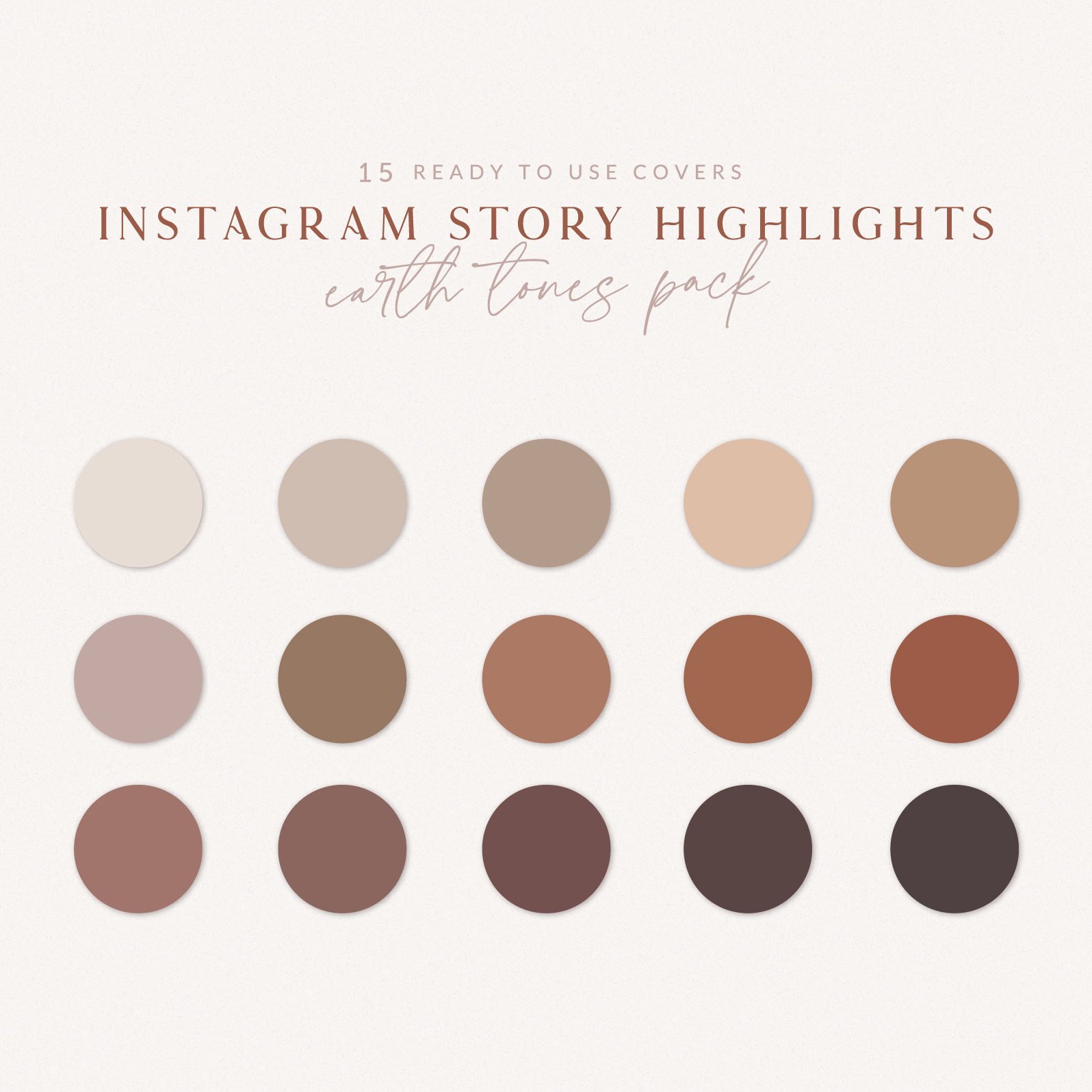 Instagram Story Highlights Cover / Earth Tones Highlights | Inspire Uplift
