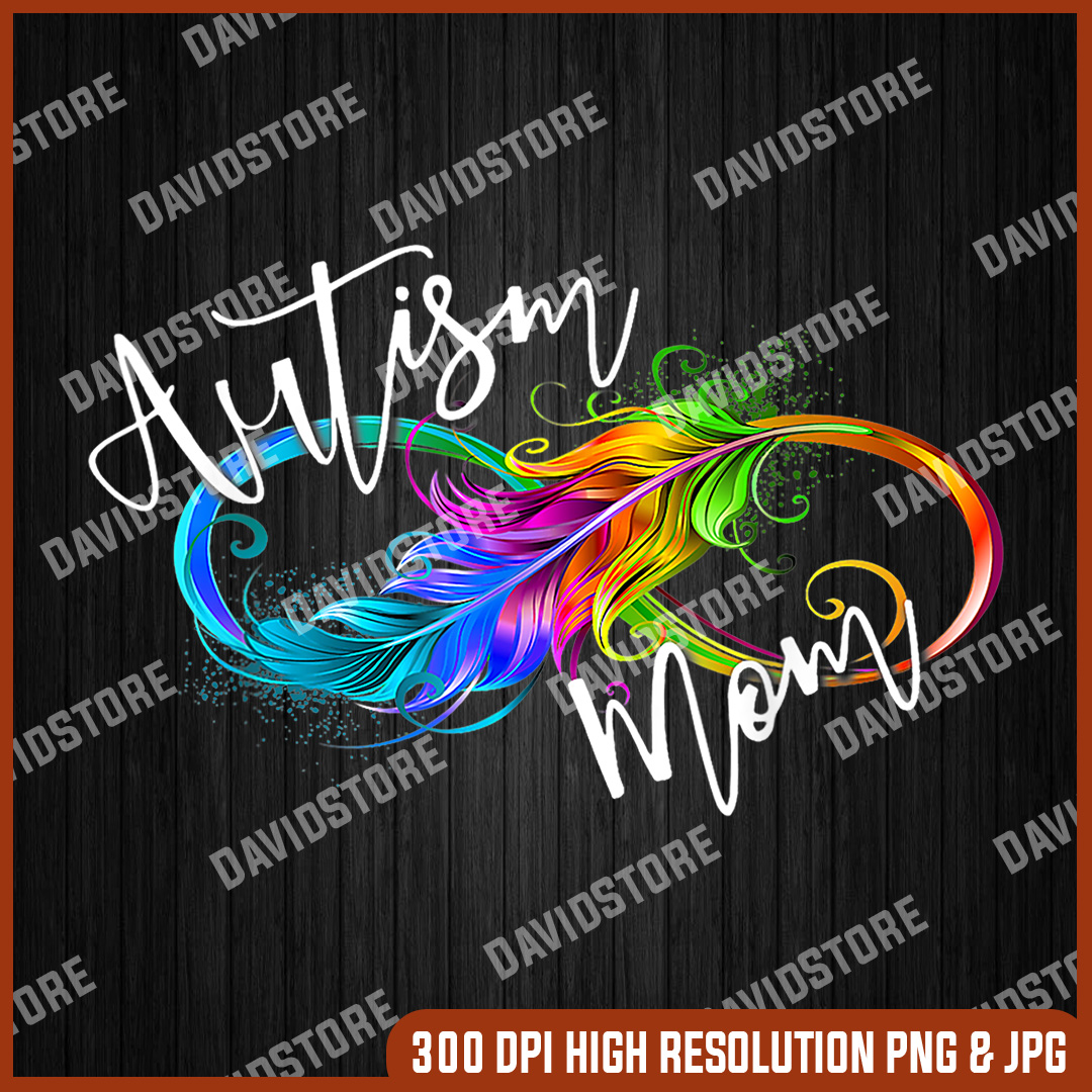 Autism Mom Awareness Png, Neurodiversity Symbol Rainbow, Col | Inspire ...