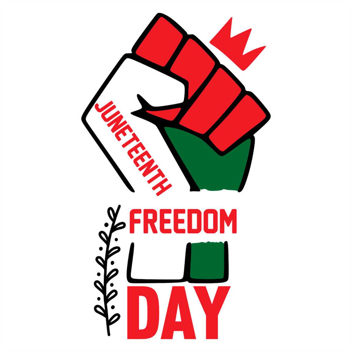 Juneteenth freedom day SVG PNG, fist SVG, freedom day SVG | Inspire Uplift