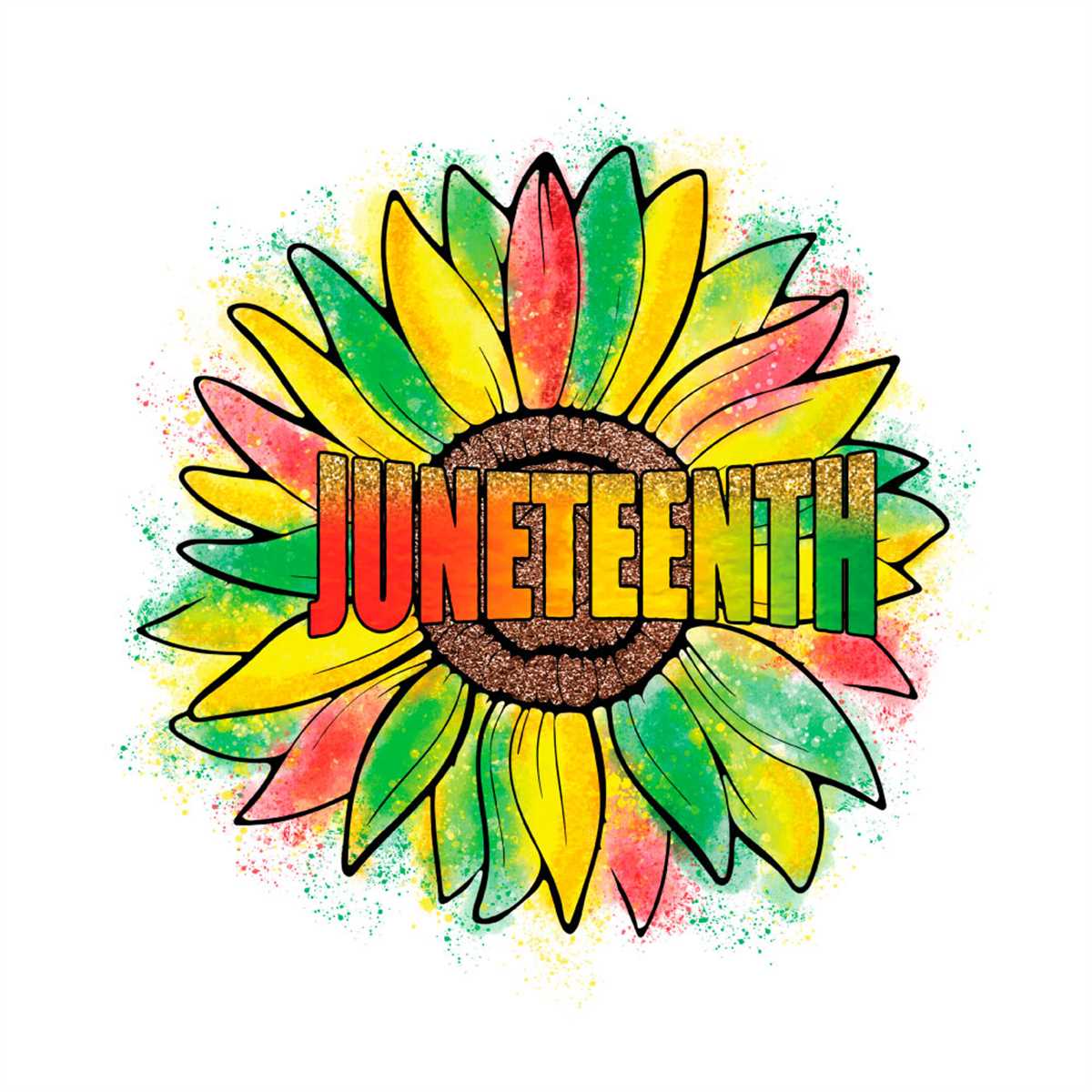 Juneteenth sunflower watercolor PNG, Sunflower PNG | Inspire Uplift