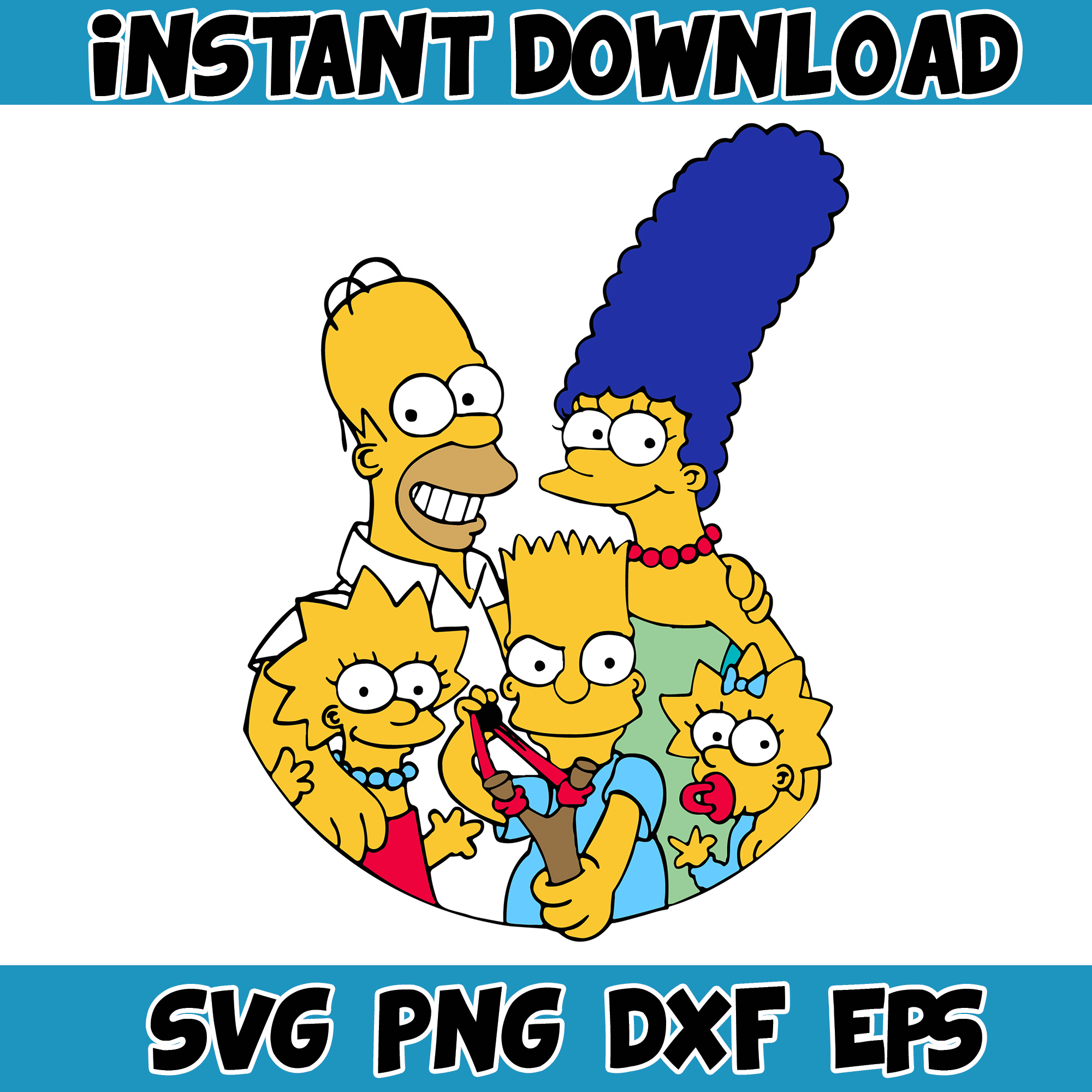 The Simpsons SVG - The Simpsons Birthday Svg - The Simpsons - Inspire ...