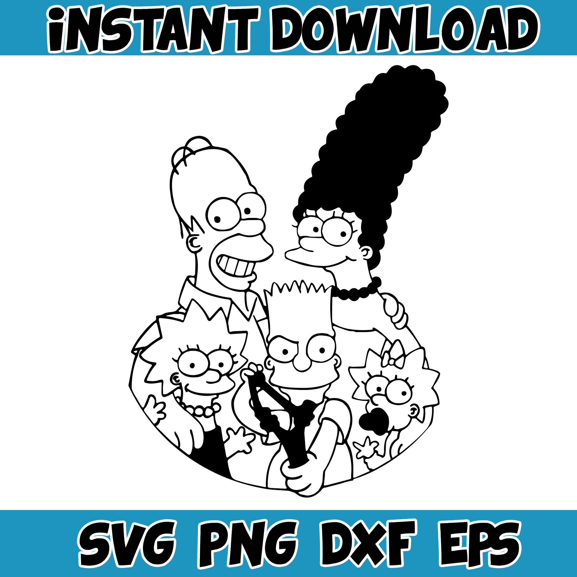 The Simpsons SVG - The Simpsons Birthday Svg - The Simpsons | Inspire ...