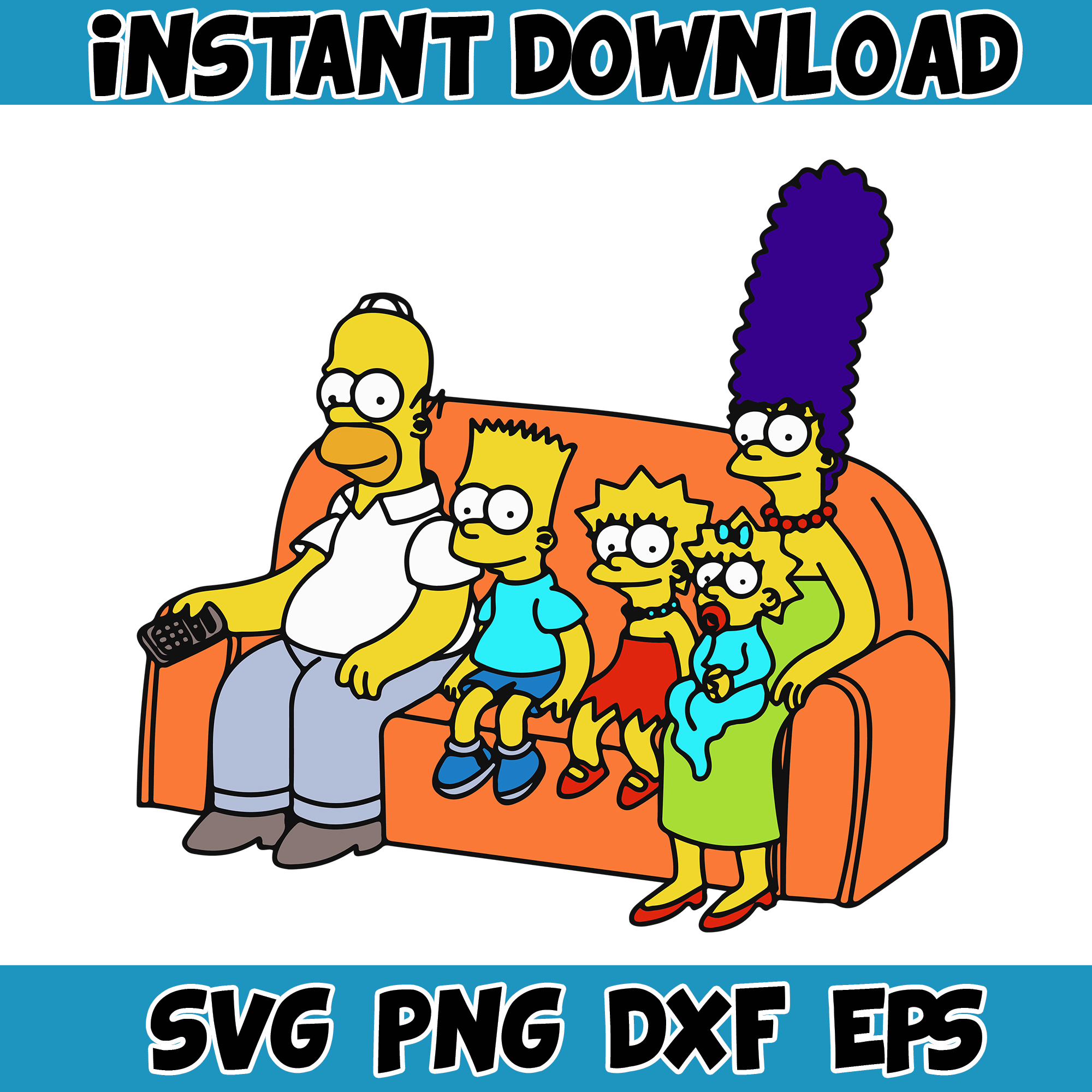 The Simpsons SVG - The Simpsons Birthday Svg - The Simpsons - Inspire ...