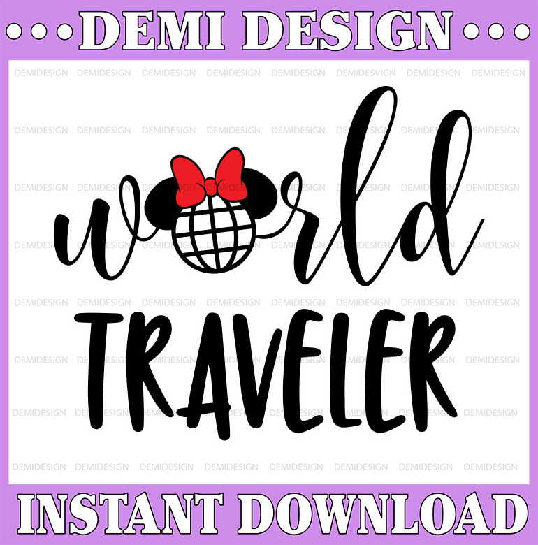 World Traveler Mickey Disney svg, Disney Mickey and Minnie s | Inspire ...