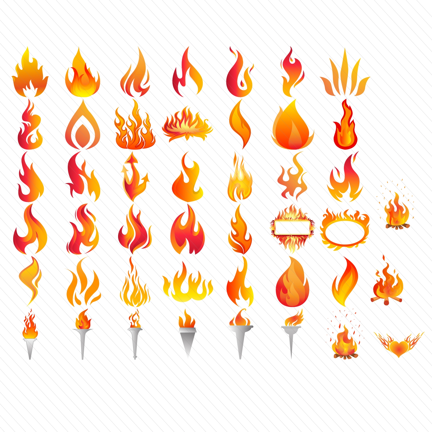 FIRE SVG Bundle, FIRE ClipArt, Fire Svg Files, Fire Flames Svg, Instant ...