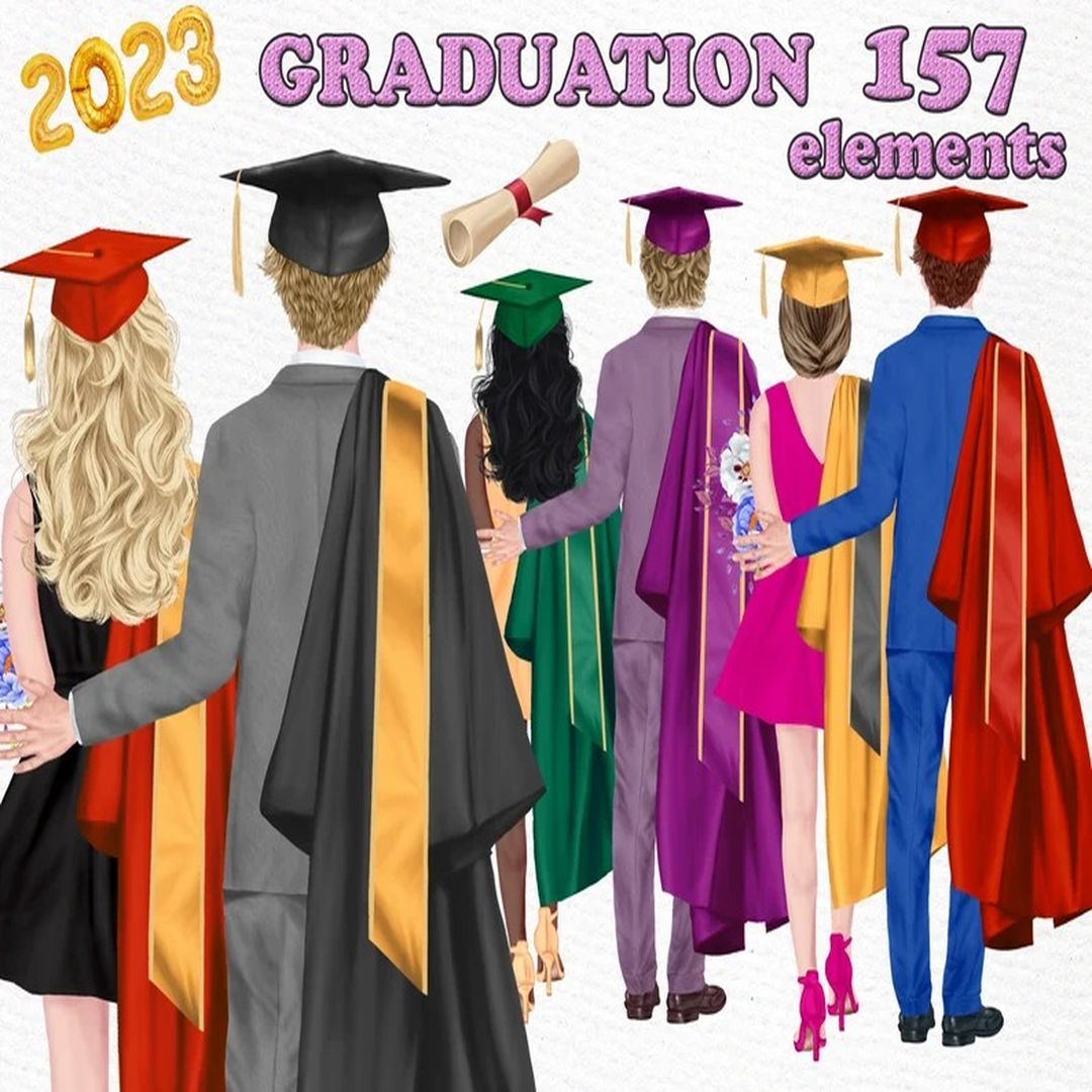 Graduation Clipart: "GRADUATING STUDENTS" Graduate Congrats | Inspire ...
