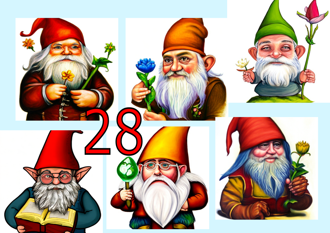 Scrapbooking postcard set, Pocket card - Gnome gardener -9 | Inspire Uplift