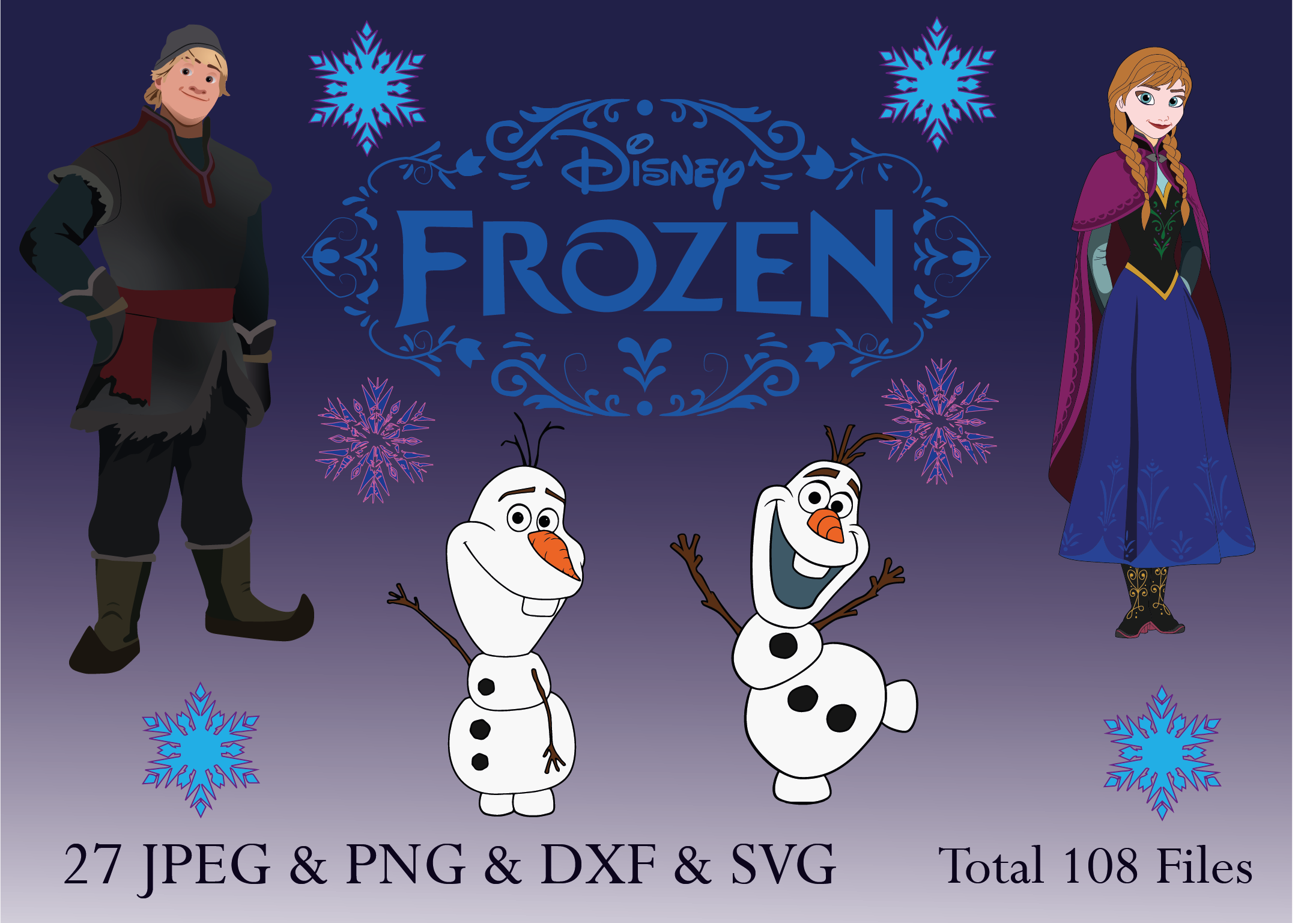 Frozen Clipart, Frozen svg, Frozen png, Frozen Character, To - Inspire ...