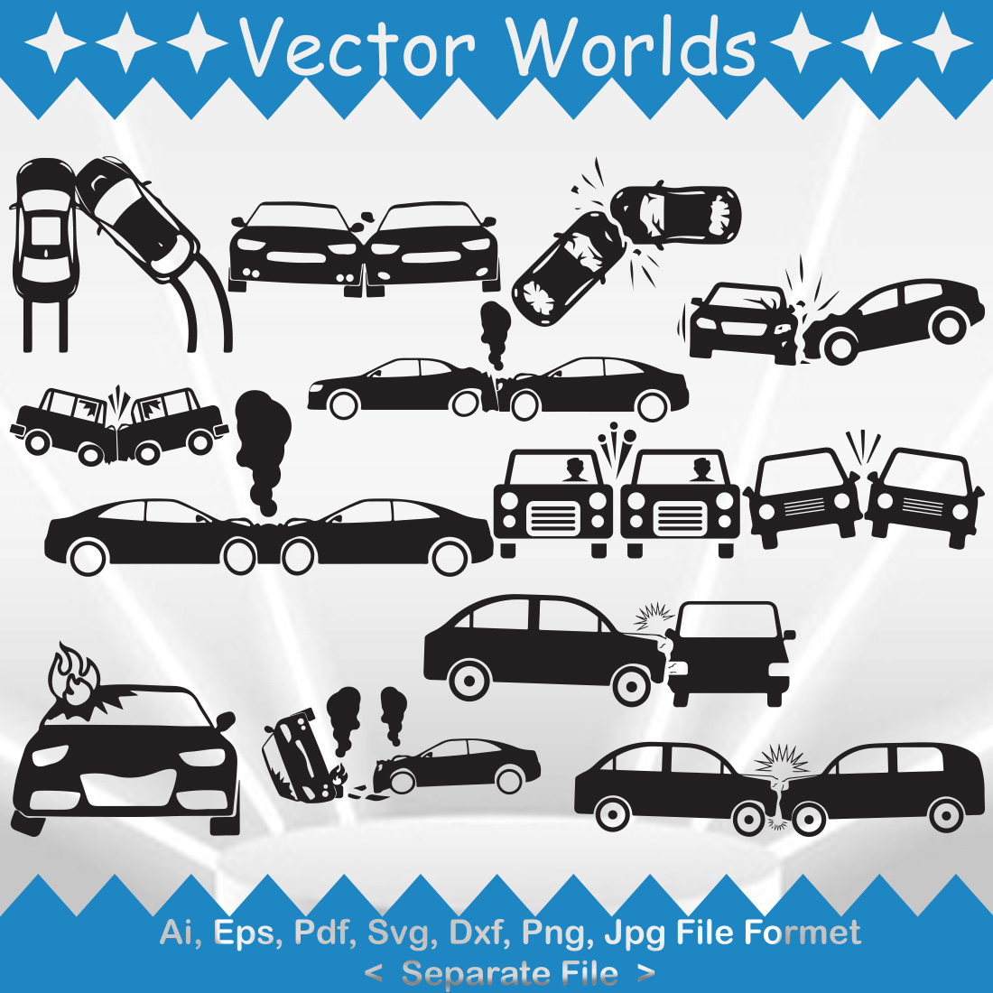 Accident Two Cars svg, Accident Two Car svg, Accident svg, A - Inspire ...