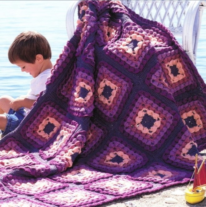 Vintage Afghan Pattern Crochet Seashells, Crochet Patterns A | Inspire ...