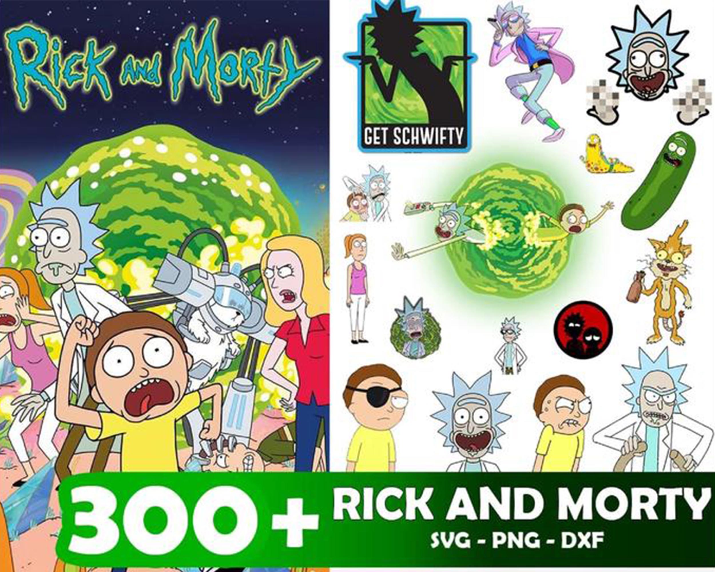Rick and Morty Bundle svg, 300 files Rick and Morty svg eps | Inspire ...