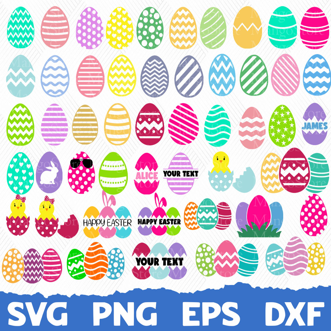 Easter Egg Bundle svg, Easter svg, Spring svg, Bunny svg, Ra | Inspire ...