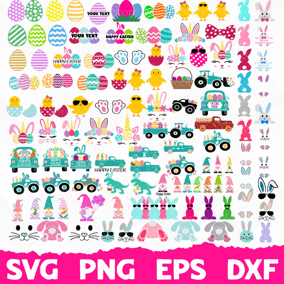 Easter Mega Bundle, Happy Easter Svg, Happy Easter svg Bundl | Inspire ...
