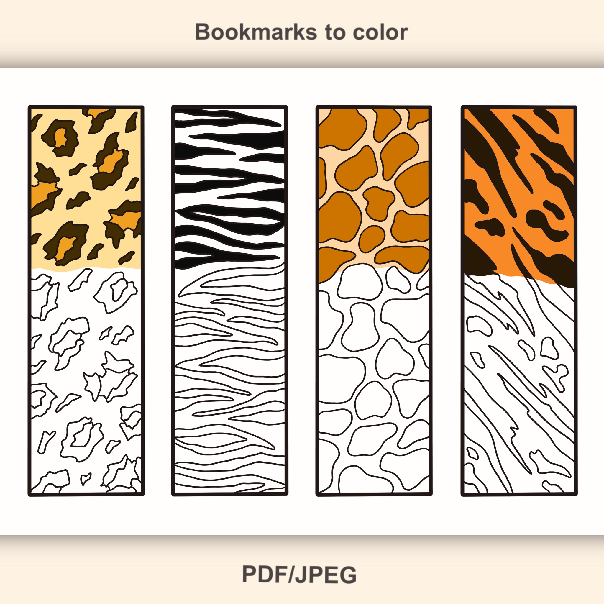 Coloring Bookmarks, Printable bookmarks to color, Kids Color - Inspire ...
