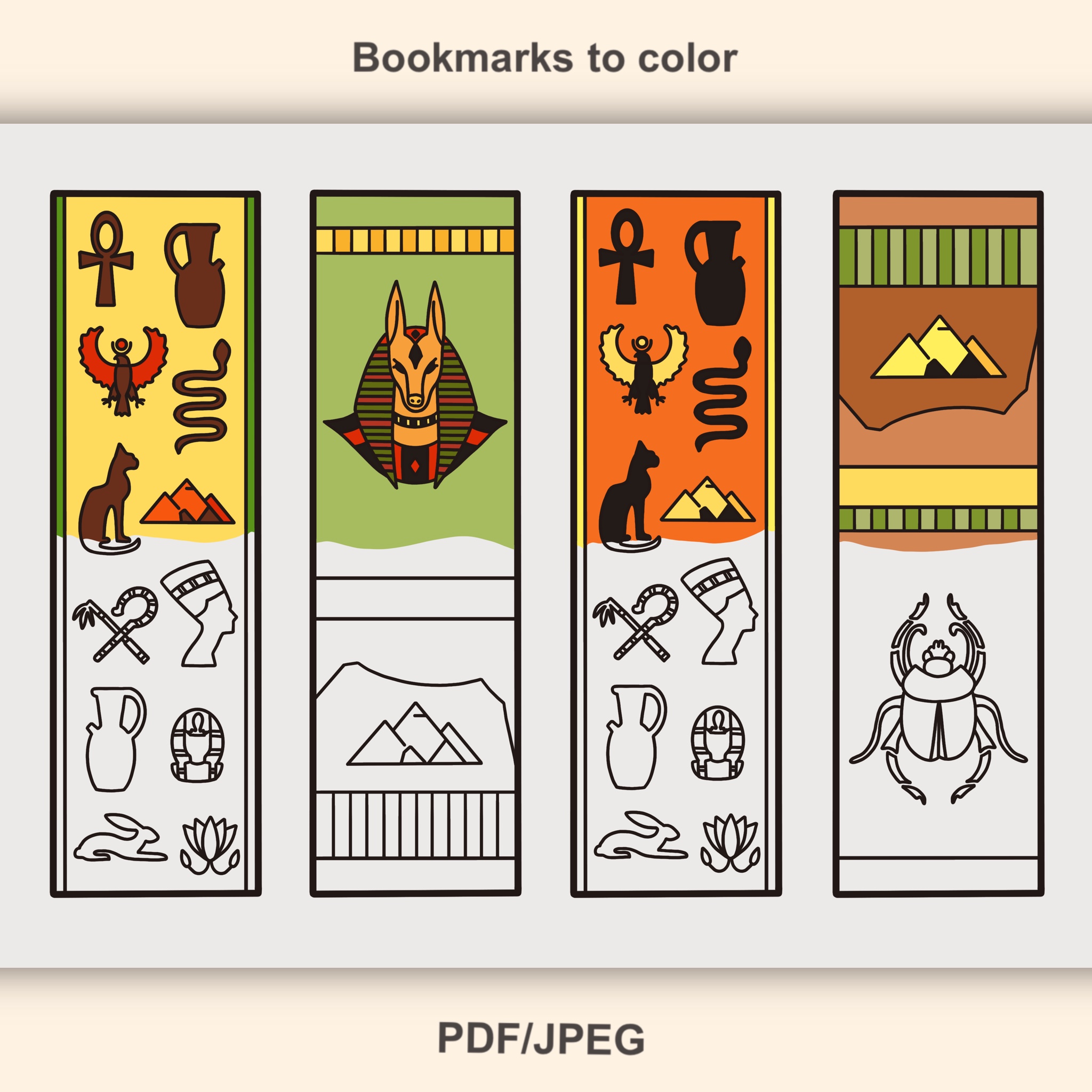 Coloring Bookmarks, Printable bookmarks to color, Kids Color | Inspire ...