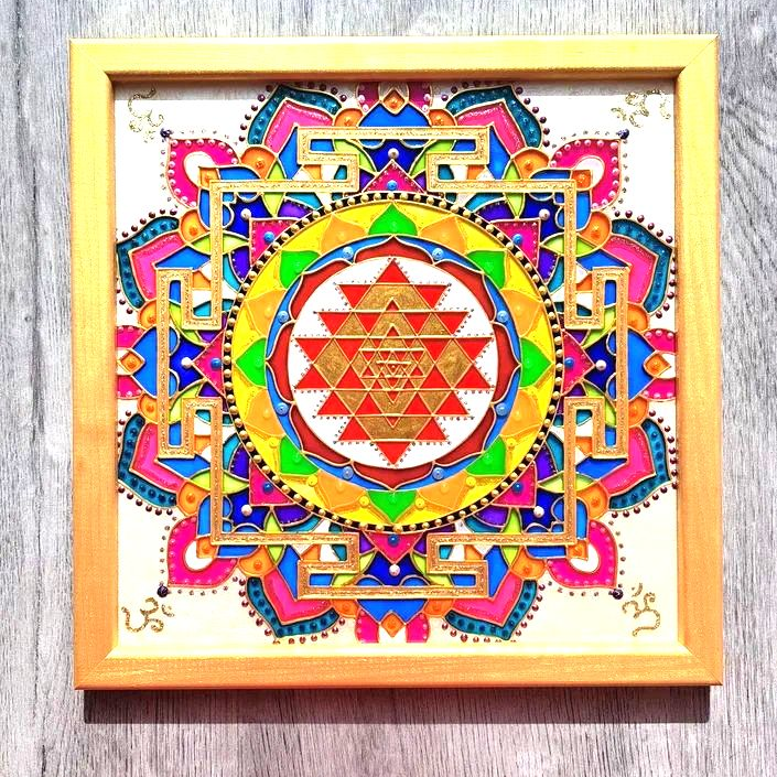Shri Yantra Vedic astrology Original Meditation art Sacral g - Inspire ...