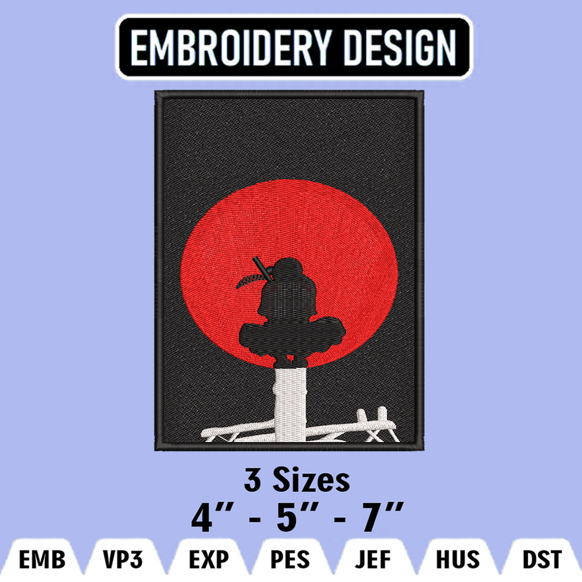 Uchiha Itachi Embroidery Designs, Itachi Logo Embroidery Fil | Inspire ...