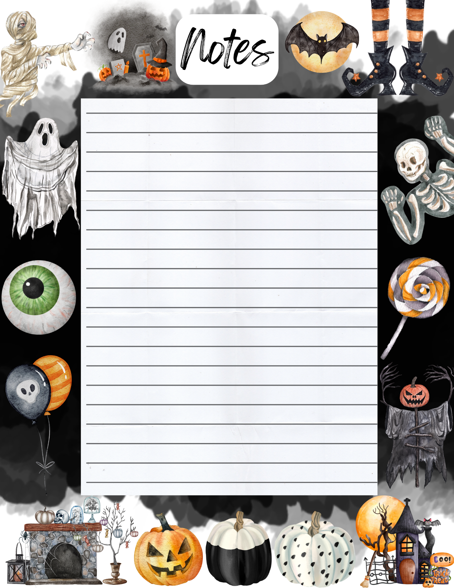 Halloween Notes - Inspire Uplift