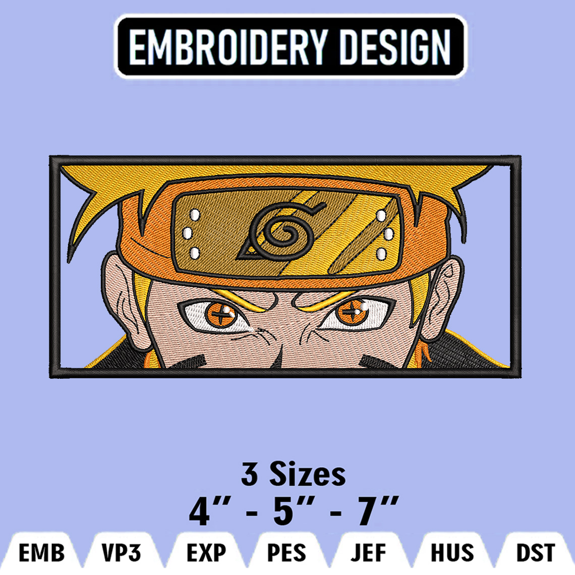 Uzumaki Naruto Embroidery Designs, Naruto Logo Embroidery Fi - Inspire ...