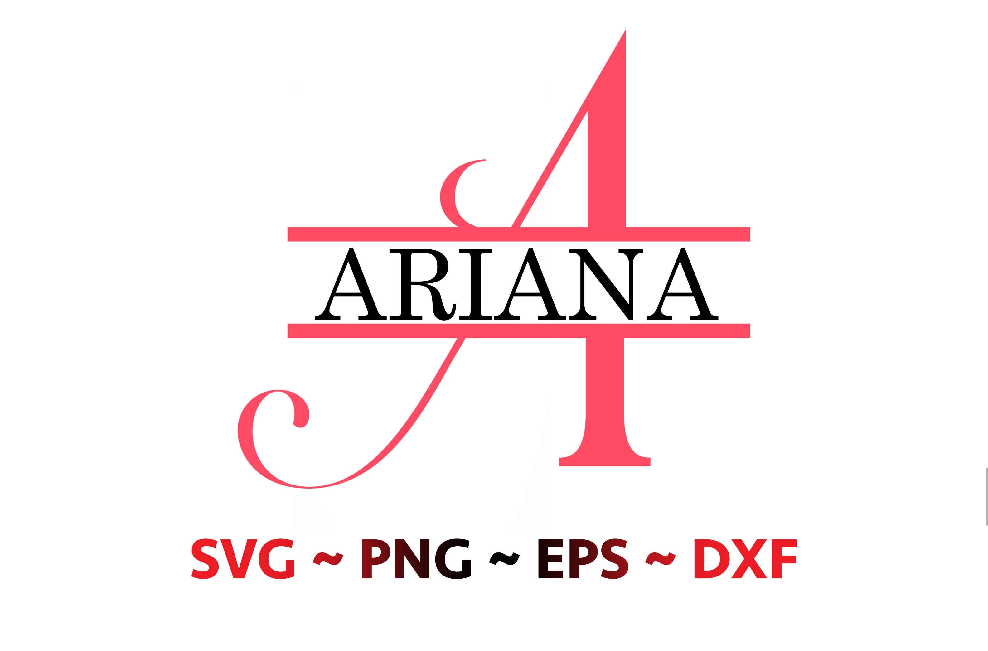 Split Letter Svg | Inspire Uplift