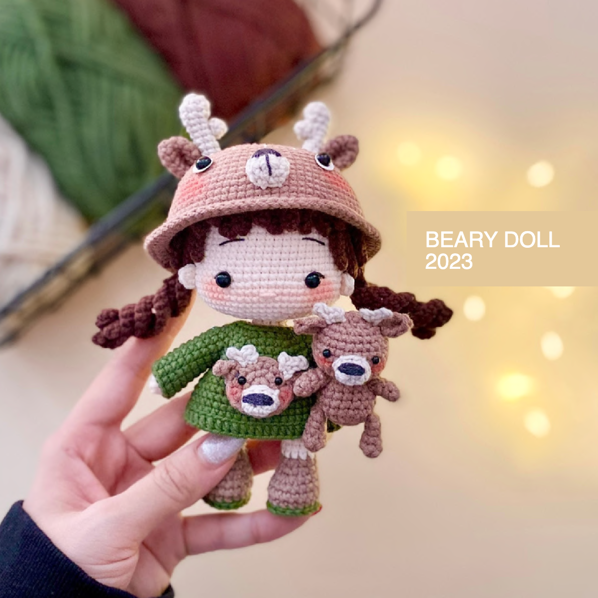 Beary pattern Deer doll amigurumi crochet pattern English PD - Inspire ...
