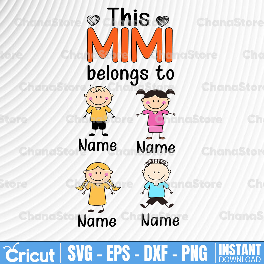 Personalized Name Mimi Svg, This Mimi Belongs To, Mimi Png, - Inspire ...